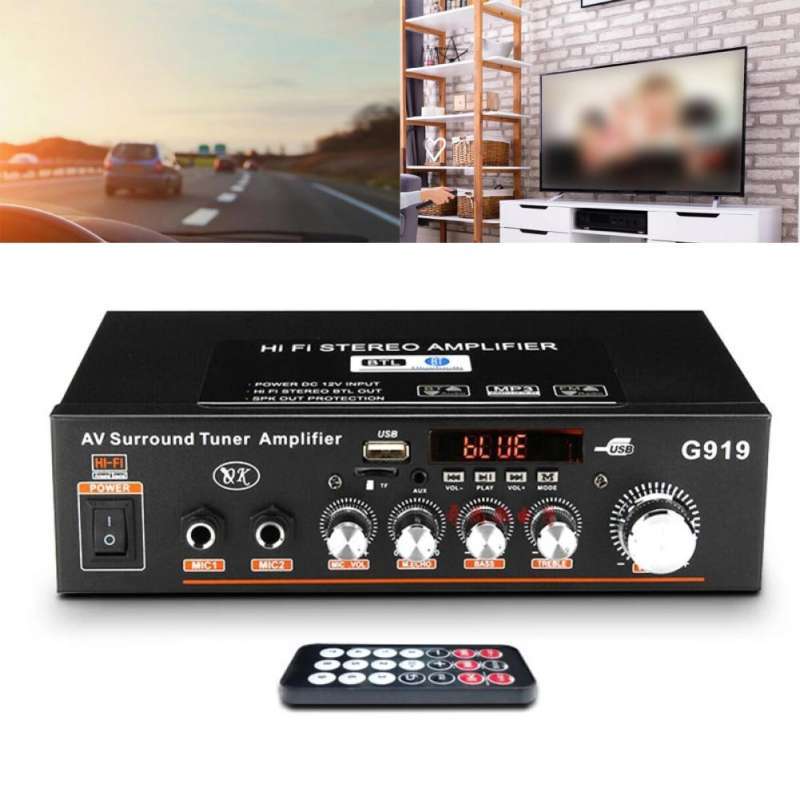 Promo Power Amplifier Wireless Bt-298a Built-In Equalizer 600w ...