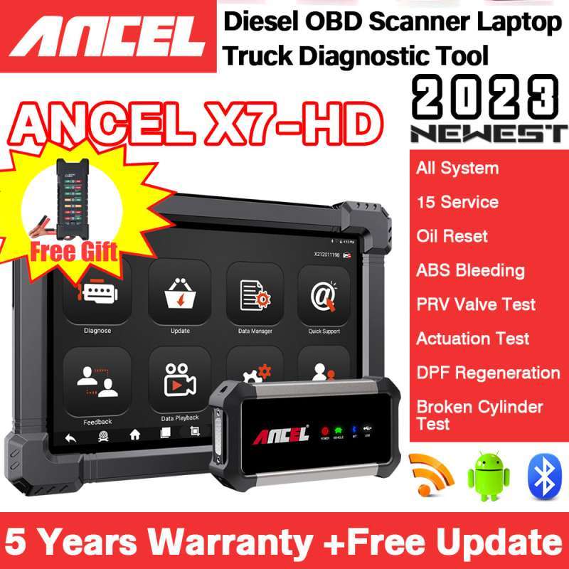 Promo Alat Diagnostik Truk Tugas Berat X7 Hd 12v 24v Semua Sistem Minyak Dpf Abs Sas Tpms Ecu