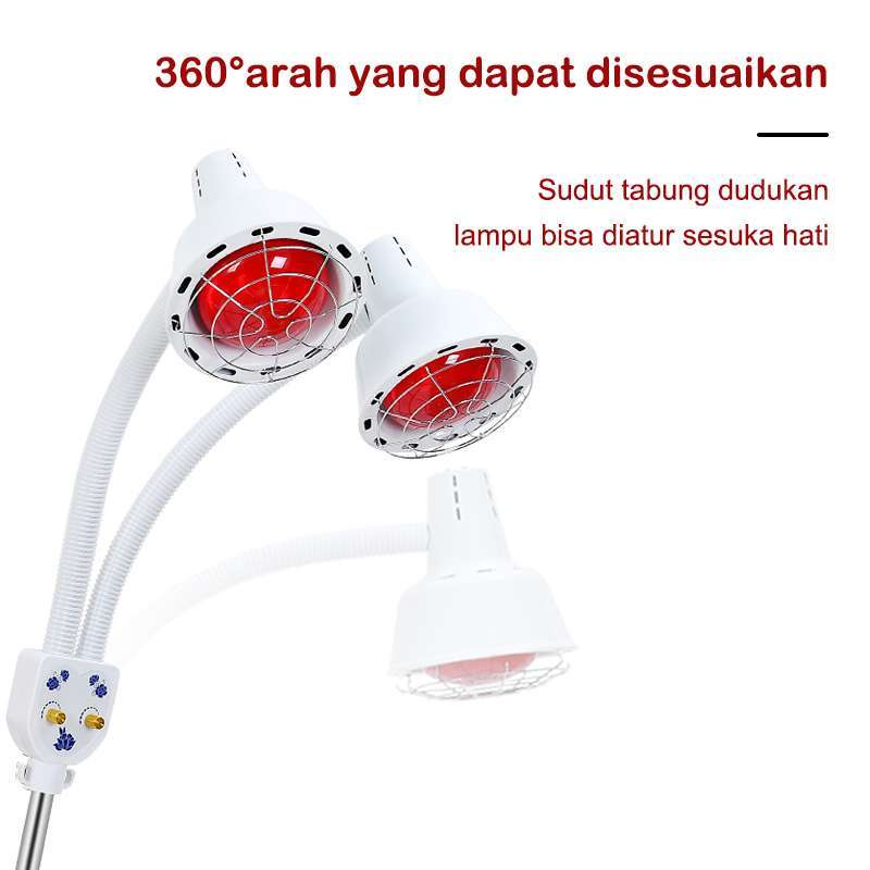 Promo Lampu fisioterapi inframerah kepala ganda 275W*2 Alat fisioterapi ...