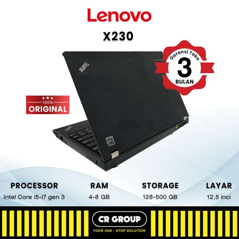 Jual Laptop Lenovo Thinkpad X230 Intel Core i5 [RAM 4GB/ Storage 128GB ...