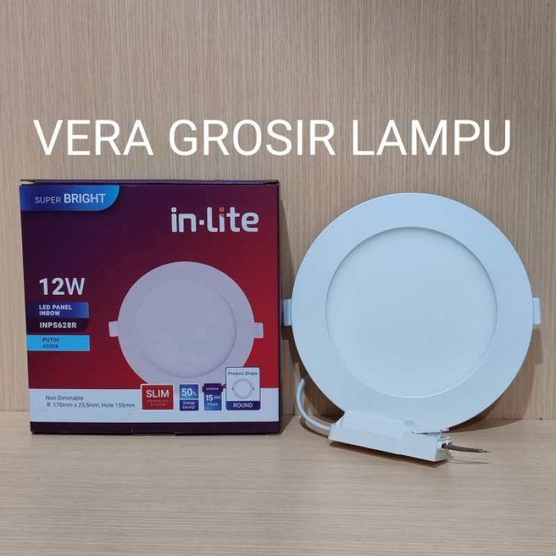 Promo LAMPU PANEL INLITE 12W CAHAYA PUTIH 6500K / LAMPU DOWNLIGHT LED ... Promo LAMPU PANEL INLITE 12W CAHAYA PUTIH 6500K / LAMPU DOWNLIGHT LED ...
