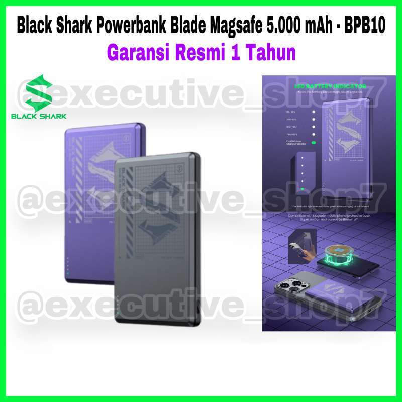 Jual Black Shark Powerbank Blade Magsafe 5.000 mAh - BPB10 - Garansi ...