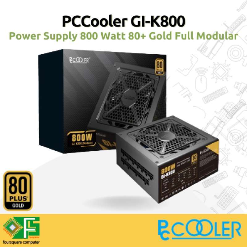 Promo Psu Pccooler Gi-k800 800 Watt 80+ Gold Full Modular | Power ...