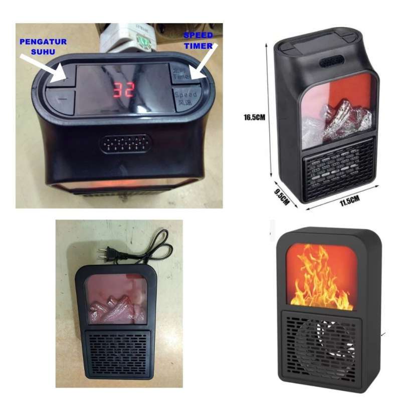 Jual Mini Heater Pemanas Penghangat Ruangan Dengan Kipas Fan - Kabel Di ...