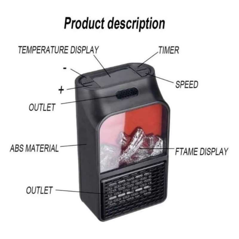 Jual Mini Heater Pemanas Penghangat Ruangan Dengan Kipas Fan di Seller ...