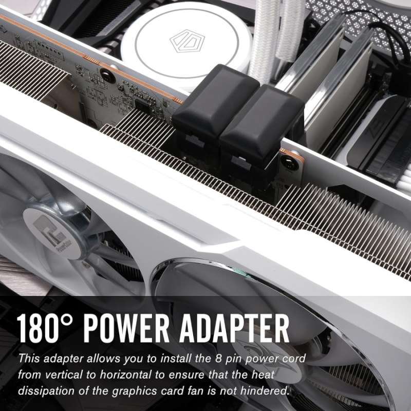 Jual EZDIY-FAB GPU VGA PCIE 8 Pin U Turn 180 Degree Angle Connector ...