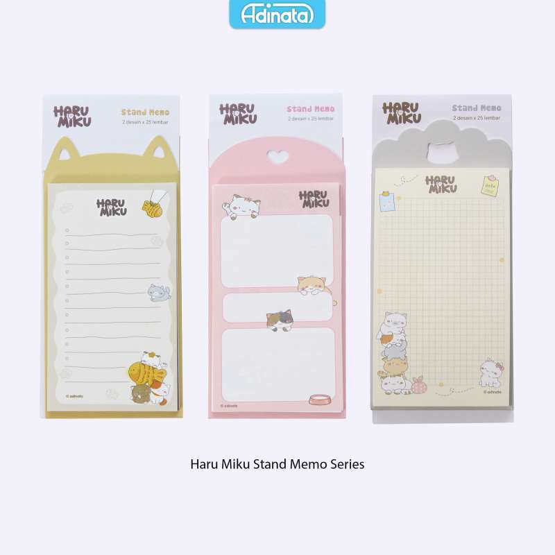 Jual Haru Miku standing memo 2452-4696 memo lucu / notes / stand memo ...
