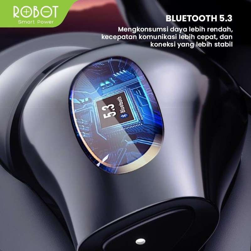 Jual Robot Wireless Earphone Airbuds T30 Original True Wireless Earbuds ...