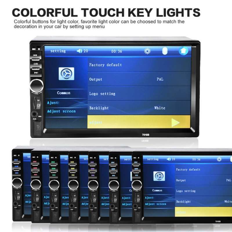 Promo Dennos 7018B Head Unit Double Din 7 Inch Bluetooth Audio Car ...
