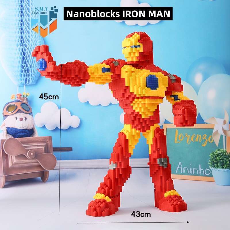 Promo Smy Nano Blocks Super Heroes 3d Model, Mainan Blok Susun, Blok ...
