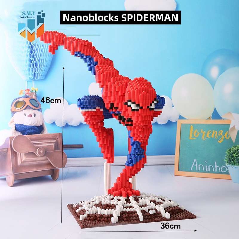 Promo Smy Nano Blocks Super Heroes 3d Model, Mainan Blok Susun, Blok ...