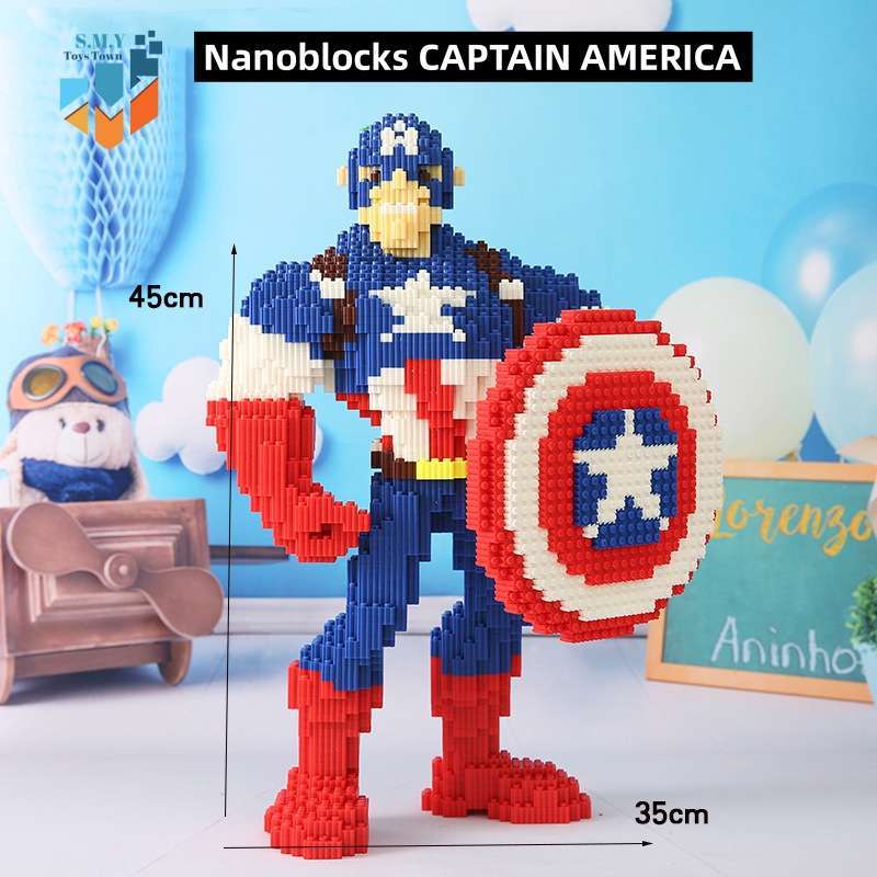 Promo Smy Nano Blocks Super Heroes 3d Model, Mainan Blok Susun, Blok ...