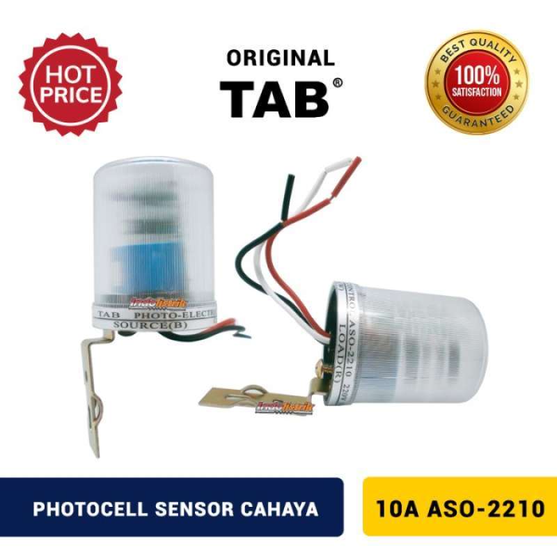 Promo PHOTOCELL 10A ASO-2210 BULAT TAB FOTOSEL SENSOR CAHAYA Diskon 50% ...