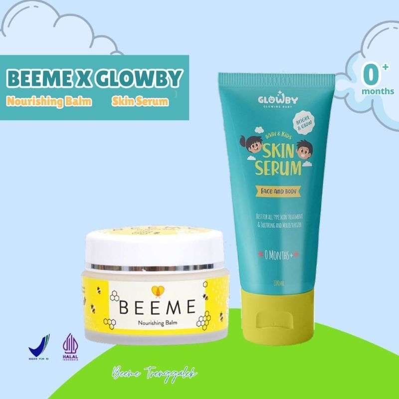 Jual BEEME X GLOWBY - Beeme Nourishing Balm 15gr + Glowby Skin Serum ...