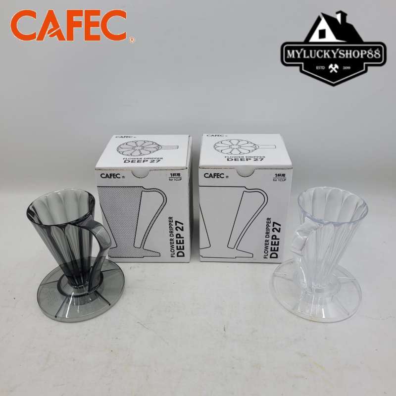 Promo Cafec Tritan 27 Flower Coffee Dripper Deep V27 FDD-27 Filter Kopi ...
