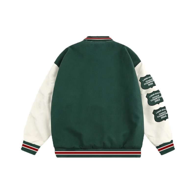 Promo Dhozen Jaket Varsity Fleece Kancing Full Bordir 33 Class Of ...