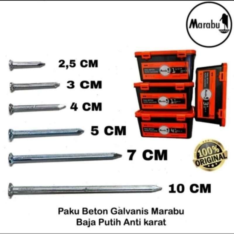 Jual Paku Beton 10 Cm 1 Kg Original Murah - Harga Diskon Maret 2024 ...