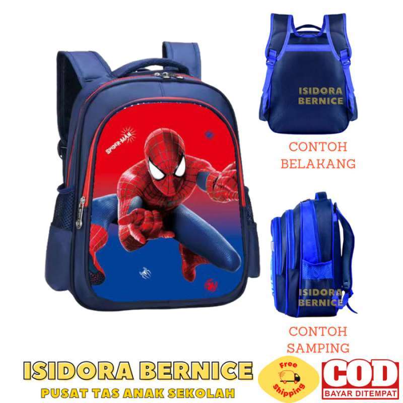 Jual Tas Anak Sekolah Laki Laki Ransel Anak TK PAUD Bahan Nilon Premium - 6122TK SPIDER di ...