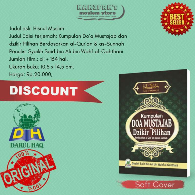 Jual Buku Kumpulan Doa Mustajab Hisnul Muslim Dzikir Pilihan Darul Haq Di Seller Edumart Super ...