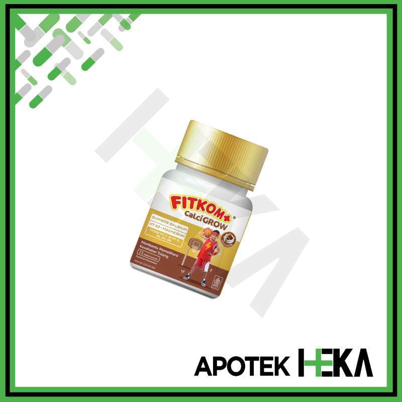 Jual Fitkom Calcigrow Botol isi 21 Tablet - Vitamin Kalsium Tulang Anak ...