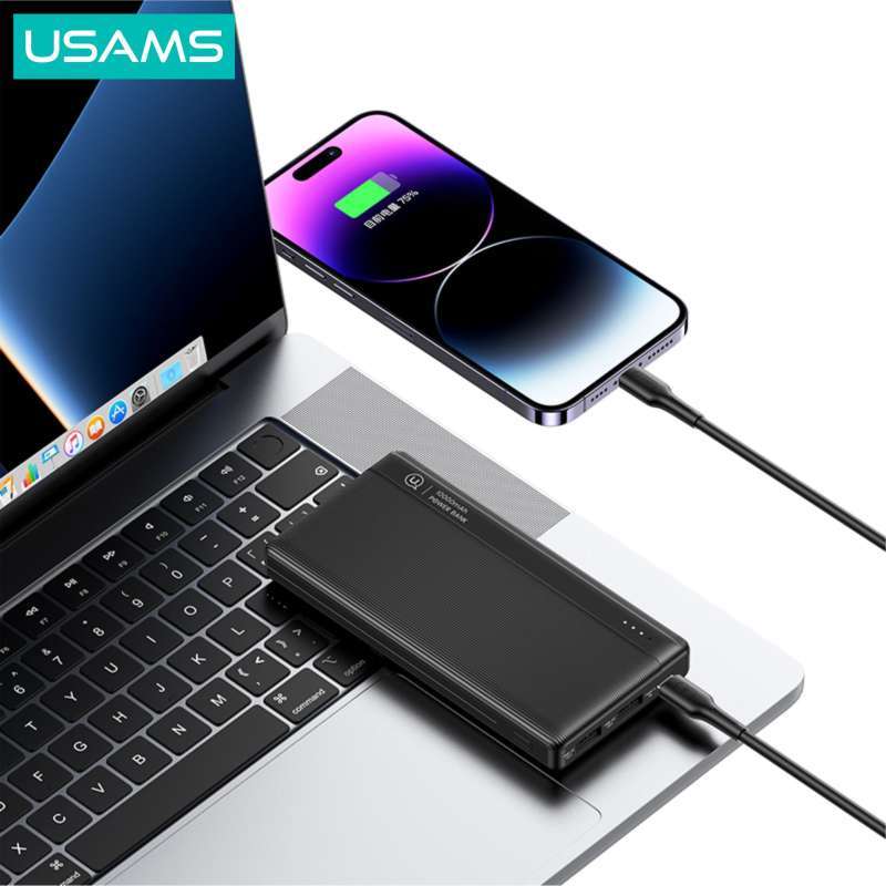 Promo Usams Pb71 Powerbank 10000mah Dual Input Type C Micro Diskon 70% ...