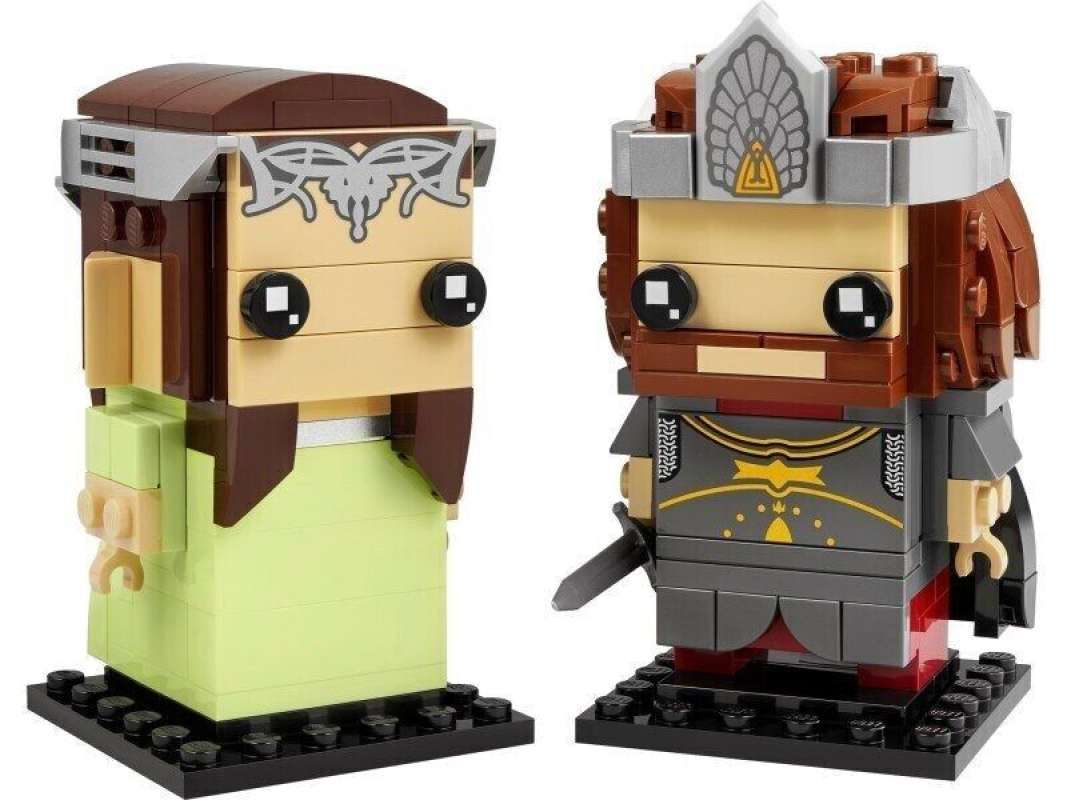 Jual LEGO BrickHeadz - 40632 Aragorn & Arwen Set Building Toy The Lord ...