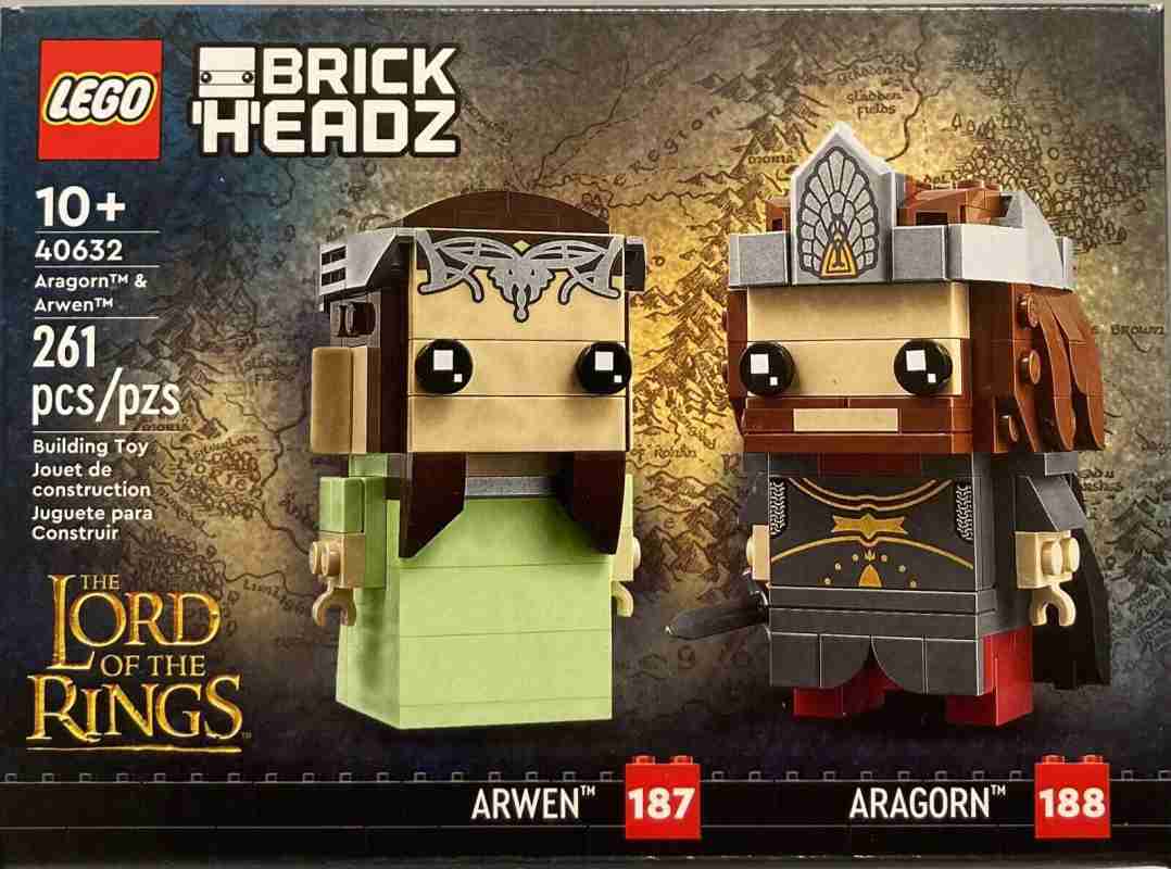 Jual LEGO BrickHeadz - 40632 Aragorn & Arwen Set Building Toy The Lord of the Rings Hobbit Movie ...