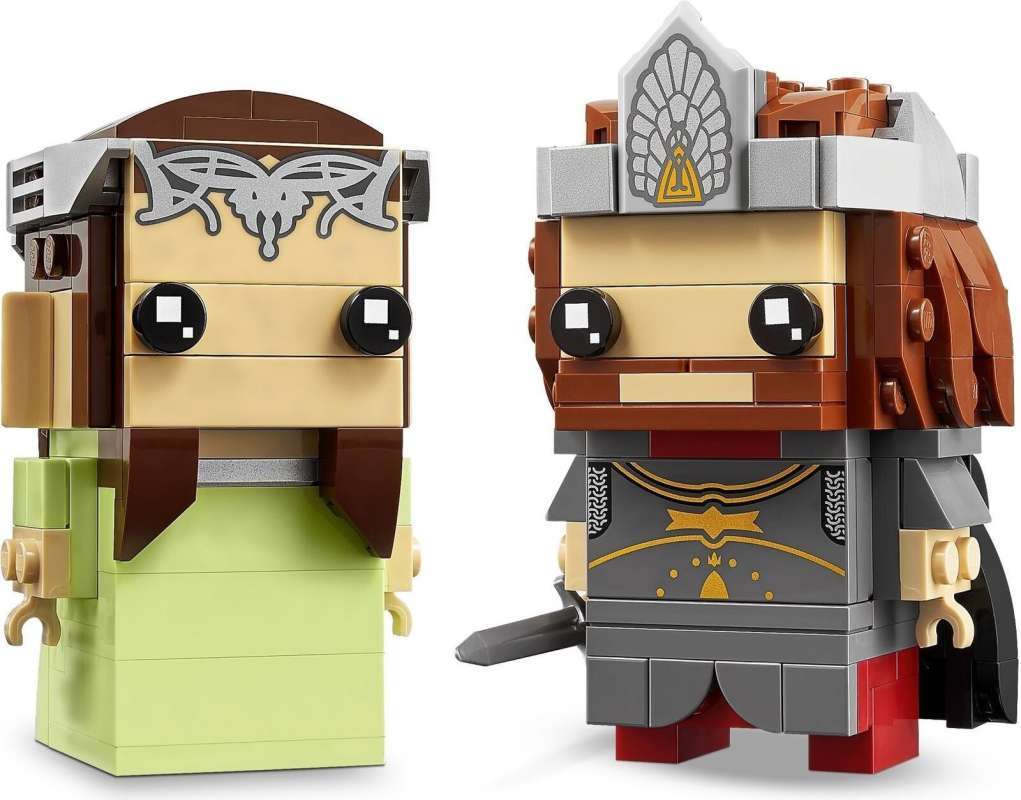 Jual LEGO BrickHeadz - 40632 Aragorn & Arwen Set Building Toy The Lord ...