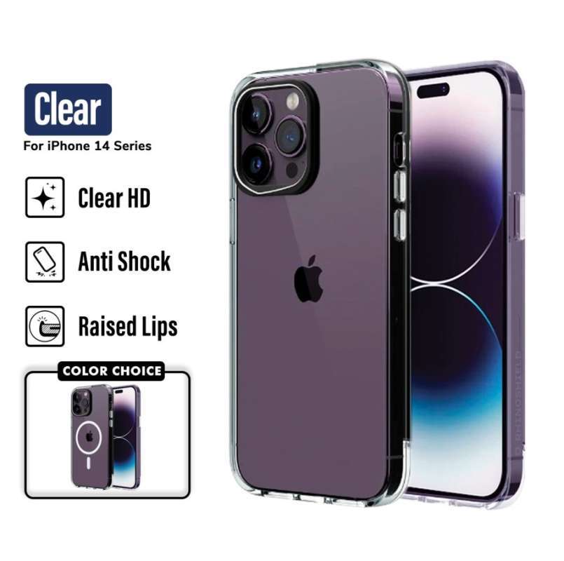 Promo Case iPhone 14 Pro Max Plus RhinoShield Clear Anti Crack Hard ...