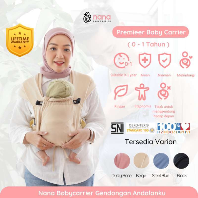 Jual Gendongan M-Shape Bayi Adjustable SSC nanababycarrier Preemier ...