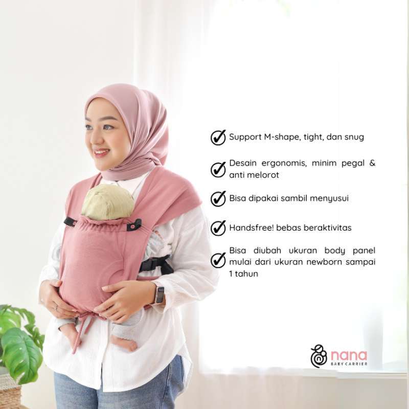 Jual Gendongan M-Shape Bayi Adjustable SSC nanababycarrier Preemier ...