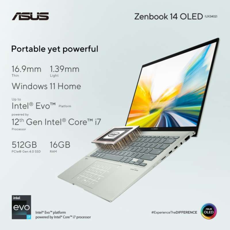 Promo Asus Zenbook 14 Oled Intel Evo Ux3402za-oleds551 - Ponder Blue ...