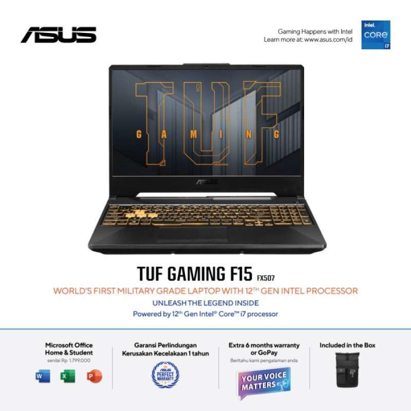 Jual ASUS TUF Gaming F15 FX507ZM-I736B6G-O - Jaeger Gray di Seller ...