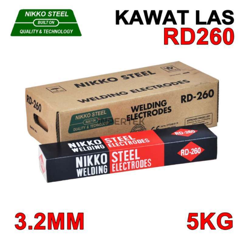 Promo Kawat Las RD260 3.2mm NIKKO STEEL Elektroda RD-260 3.2 mm Welding 5KG Diskon 39% di Seller ...