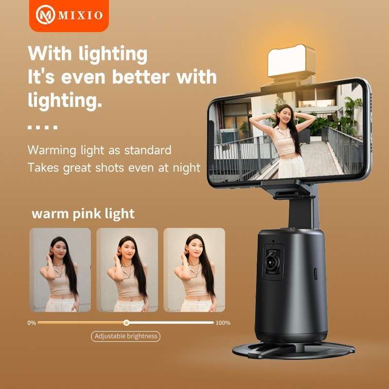 Jual Mixio A200 Auto Face Tracking Gimbal Handphone Stabilizer 360° di ...