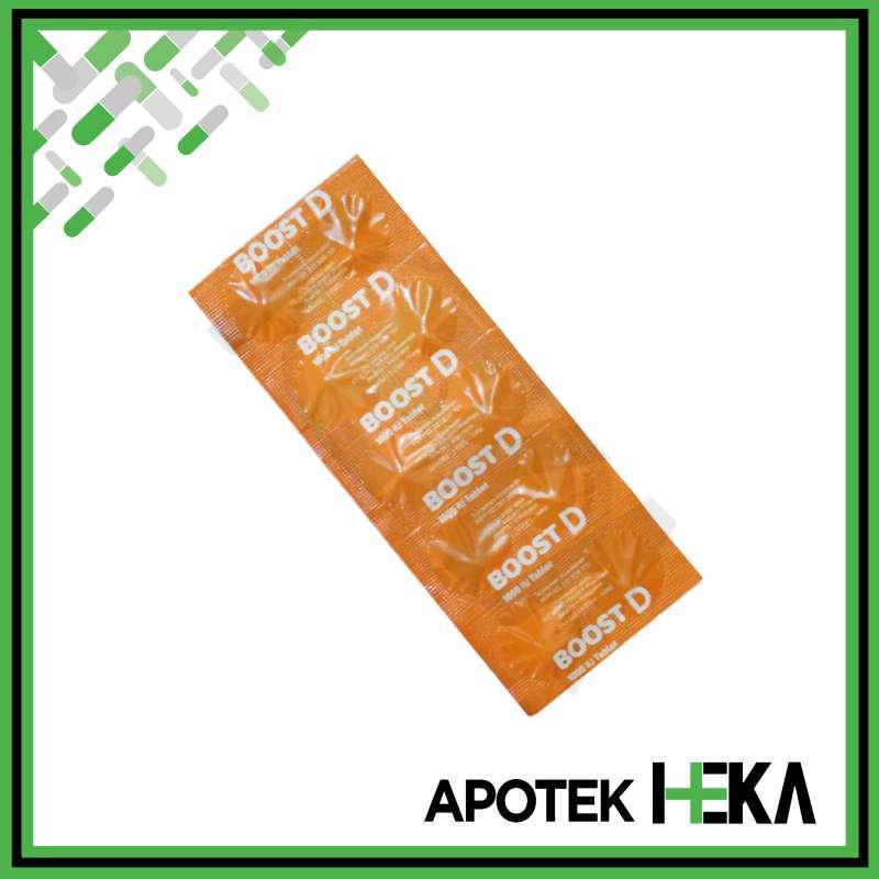 Jual Boost D 1000 Iu Strip Isi 10 Tablet - Vitamin D3 Daya Tahan Tubuh ...