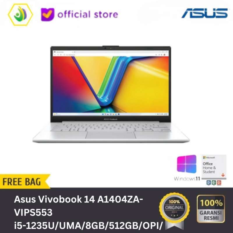 Jual Asus Vivobook 14 A1404ZA-VIPS553 i5-1235U/UMA/8GB/512GB/OPI/WIN11 di Seller Parade IT ...