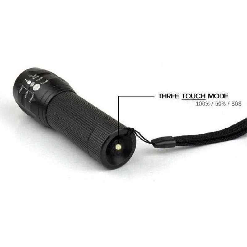 Promo Senter LED Flashlight Cree Q5 2000 Lumens LFU01 Let Terang Jarak ...