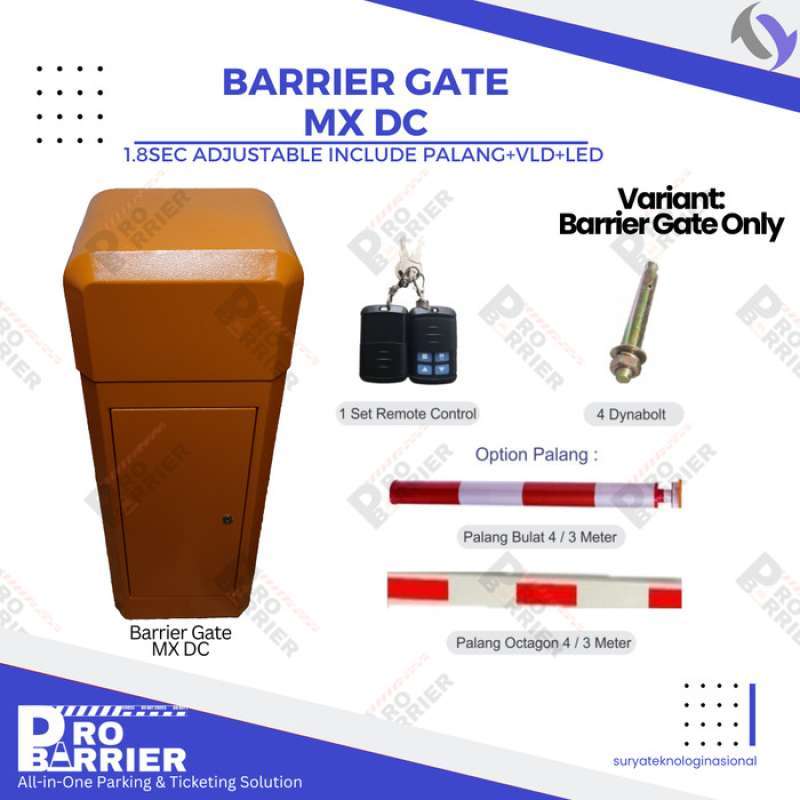 Jual Barrier Gate MX DC 1.8 Sec Adjustable + VLD +LED | Vehicle Gate ...