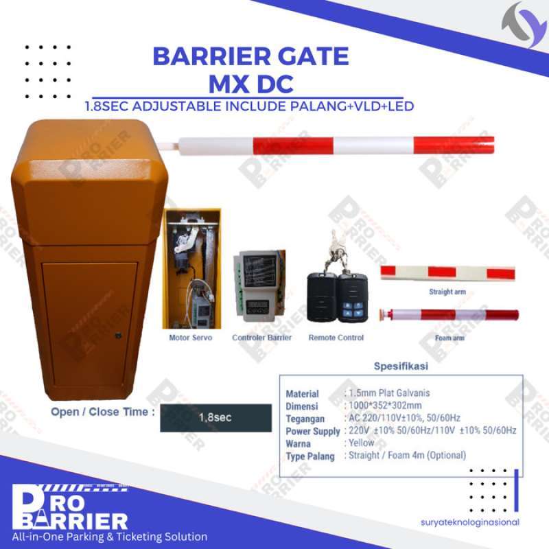 Jual Barrier Gate MX DC 1.8 Sec Adjustable + VLD +LED | Vehicle Gate ...