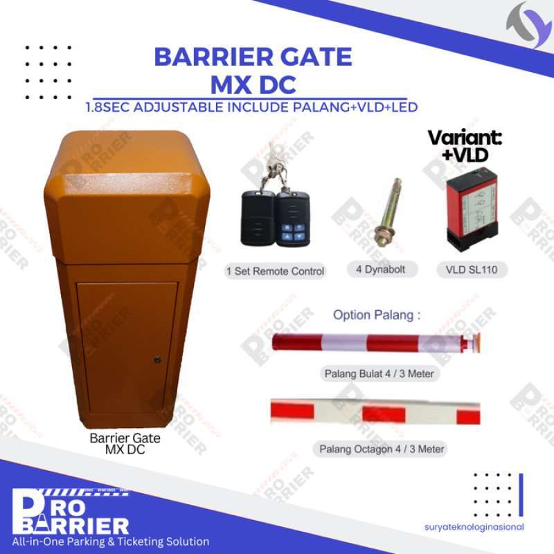 Jual Barrier Gate MX DC 1.8 Sec Adjustable + VLD +LED | Vehicle Gate ...