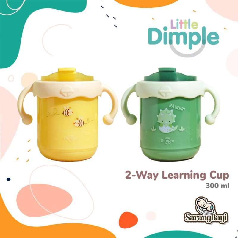Promo Little Dimple 2 Way Learning Cup Gelas Minum Anak - Yellow ...