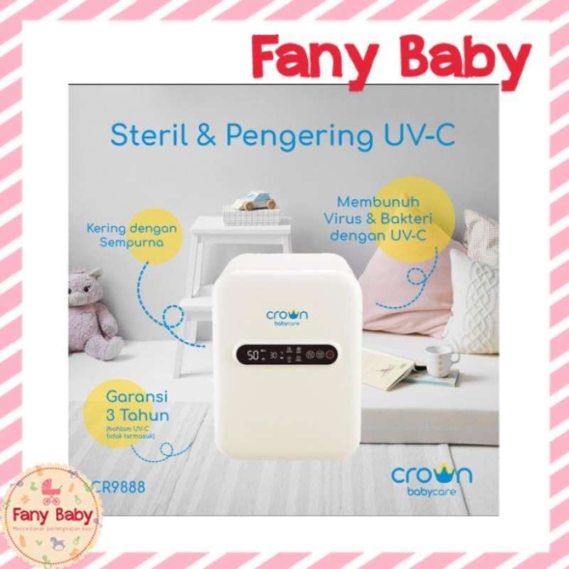Promo Crown Uv - C Sterile Box With Dryer Cr9888 - Biru Muda Multicolor ...