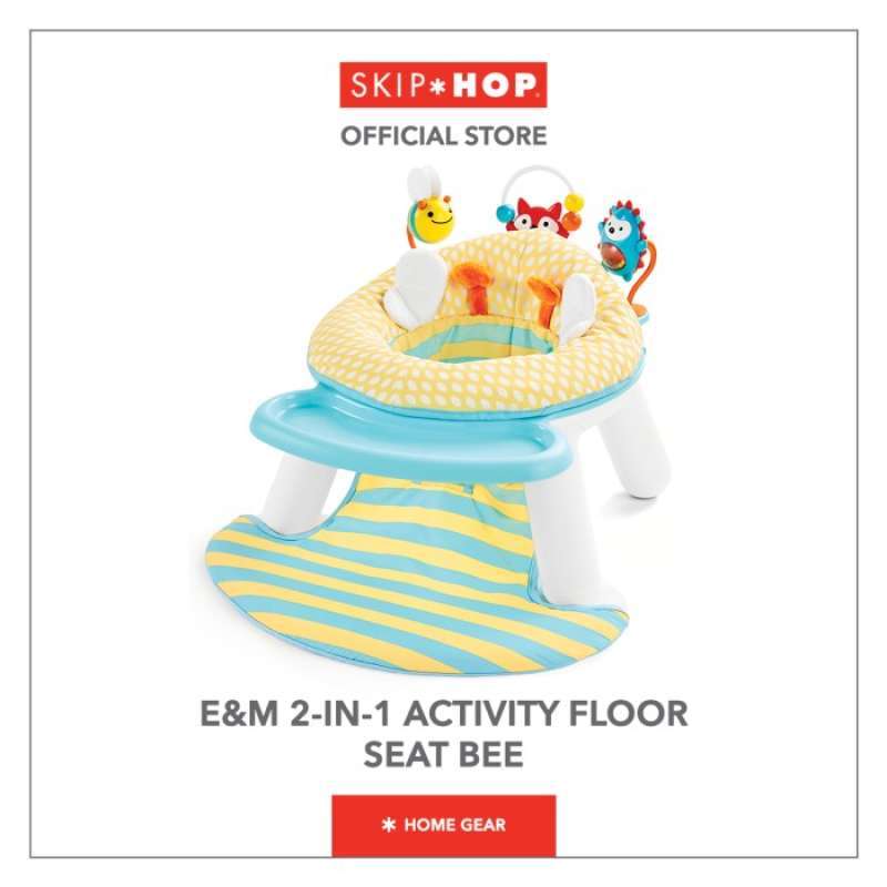 Promo SKIP HOP E&M 2-IN-1 ACTIVITY FLOOR SEAT BEE - ACTIVITY GYM ANAK Diskon 23% di Seller ...