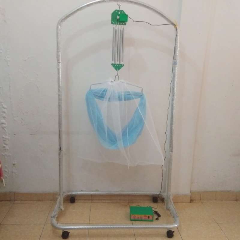 Promo Paket Lengkap Tiang Ayunan dan ayunan otomatis - Biru Muda ...