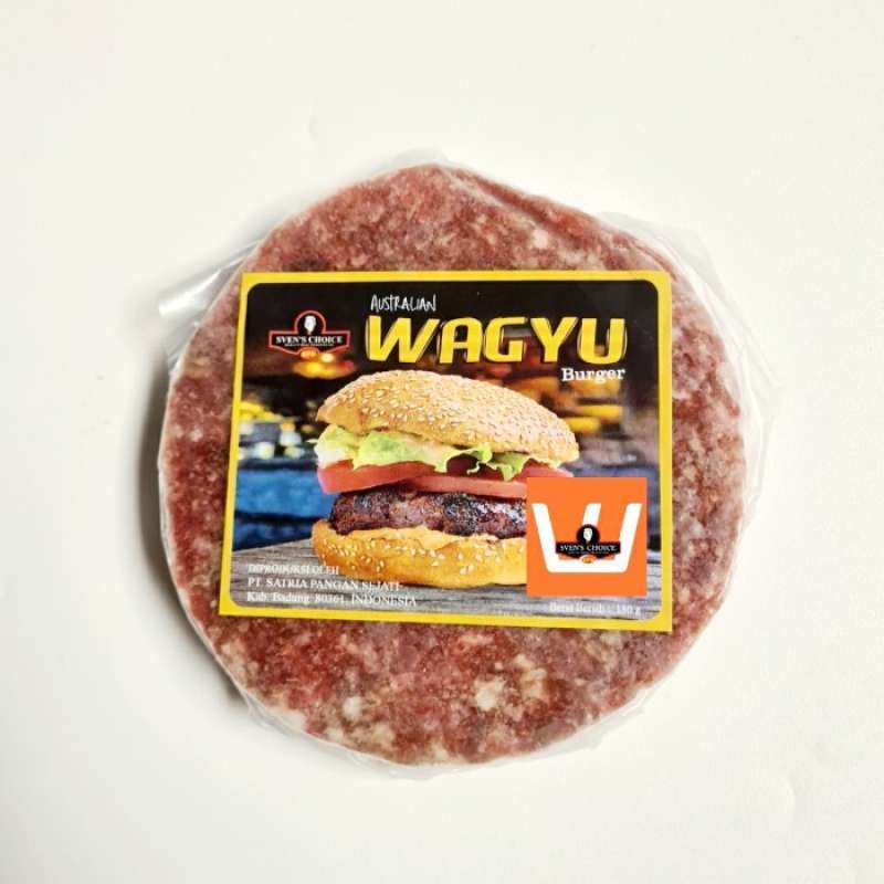 Jual Beef Patty Wagyu Burger Sven's Choice Premium 180g Di Seller ...