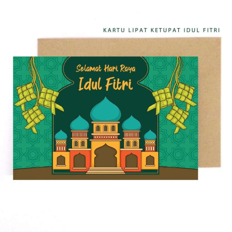 Jual Kartu Ucapan Kosong Idul Fitri Lebaran Eid Mubarak Ramadan Kareem ...
