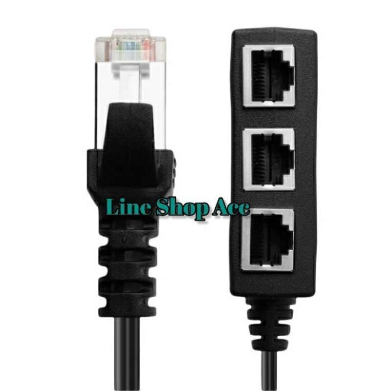 Promo Conector Rj45 1 Ke 3 Port Lan Ethernet Utp Splitter Diskon 9% di ...