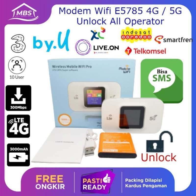 Promo Modem Mifi E5785 Wifi 4g /5g Lte Unlock All Operator Bisa Sms ...