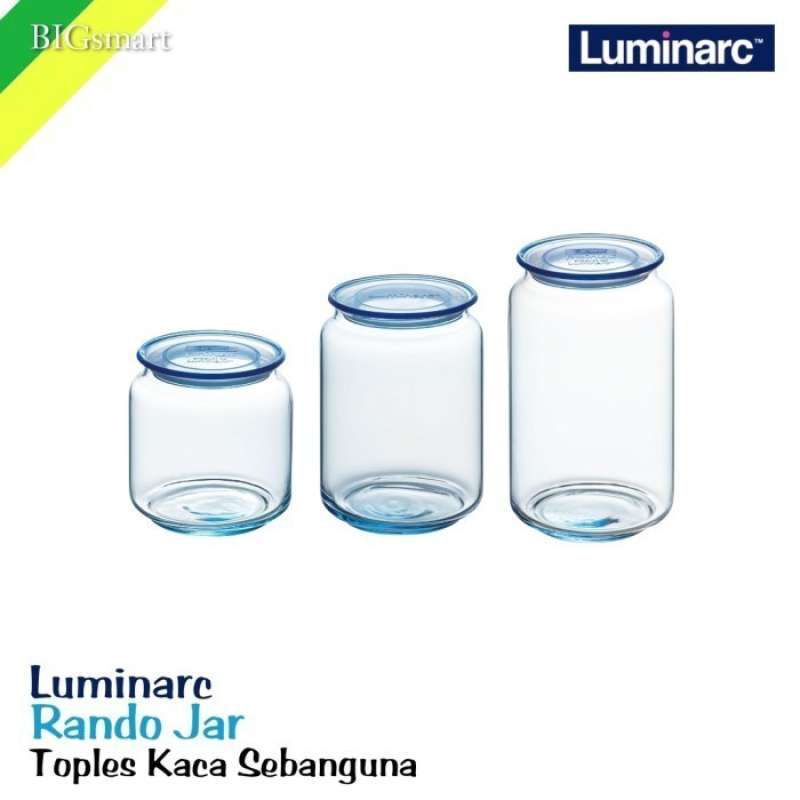 Promo Luminarc Rondo Jar Toples Kaca kedap udara Serbaguna 1000 ml Diskon 23% di Seller Ruji ...